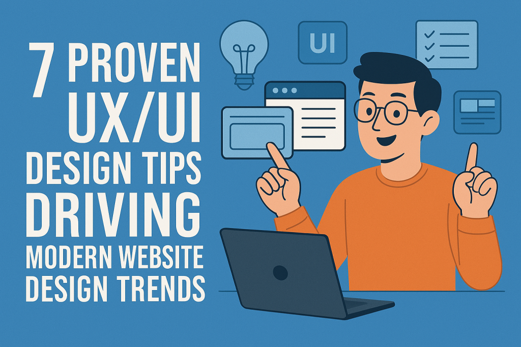 7 Proven UX/UI Design Tips Driving Modern Website Design Trends